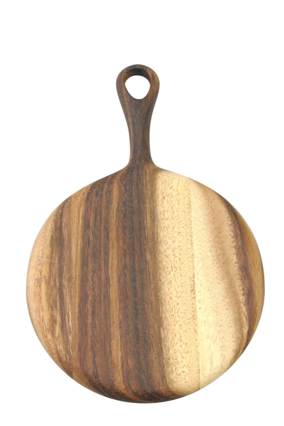 Acacia Round Board With Short Handle, Small